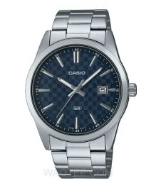 Casio Standard Silver St. Steel Dark Blue Dial For Men